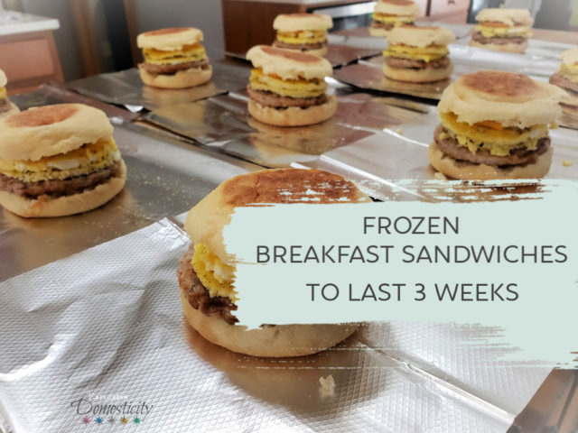 Frozen breakfast sandwiches to last 3 weeks! ⋆ Exploring Domesticity