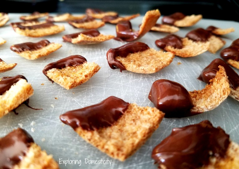 Chocolate Covered Pita Chips ⋆ Exploring Domesticity