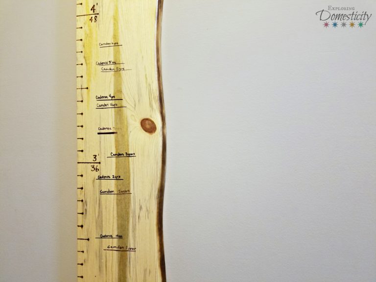 DIY Growth Chart: Adorable {& easy!} baby shower gift