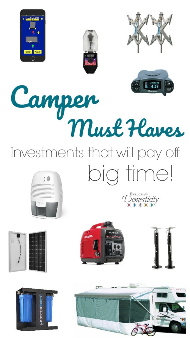 Camper Must Haves: Investments for your camper that will pay off big time!