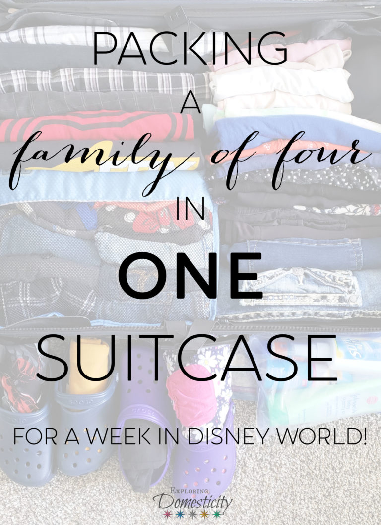 Packing Tips for packing a family in one suitcase ⋆ Exploring Domesticity