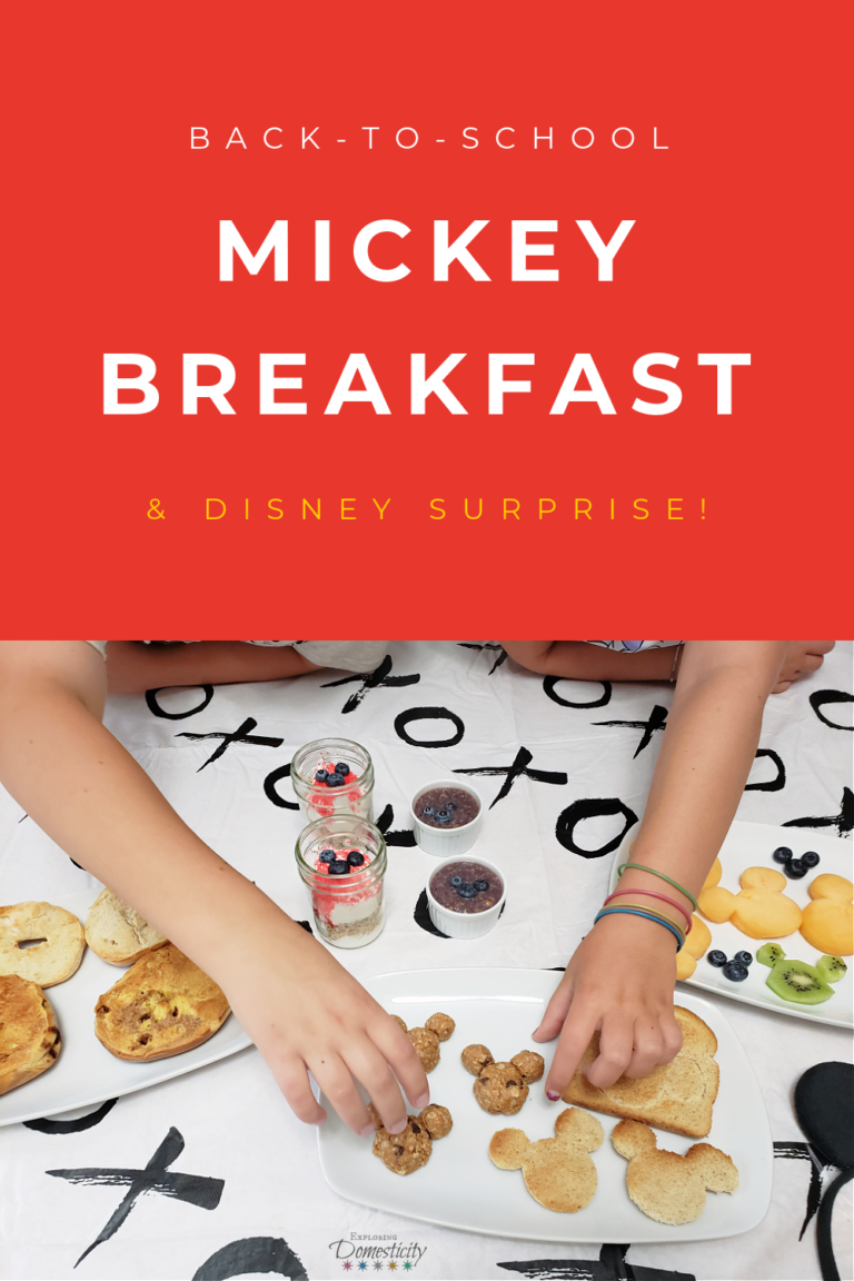 Mickey Breakfast: Back-to-School Surprise ⋆ Exploring Domesticity